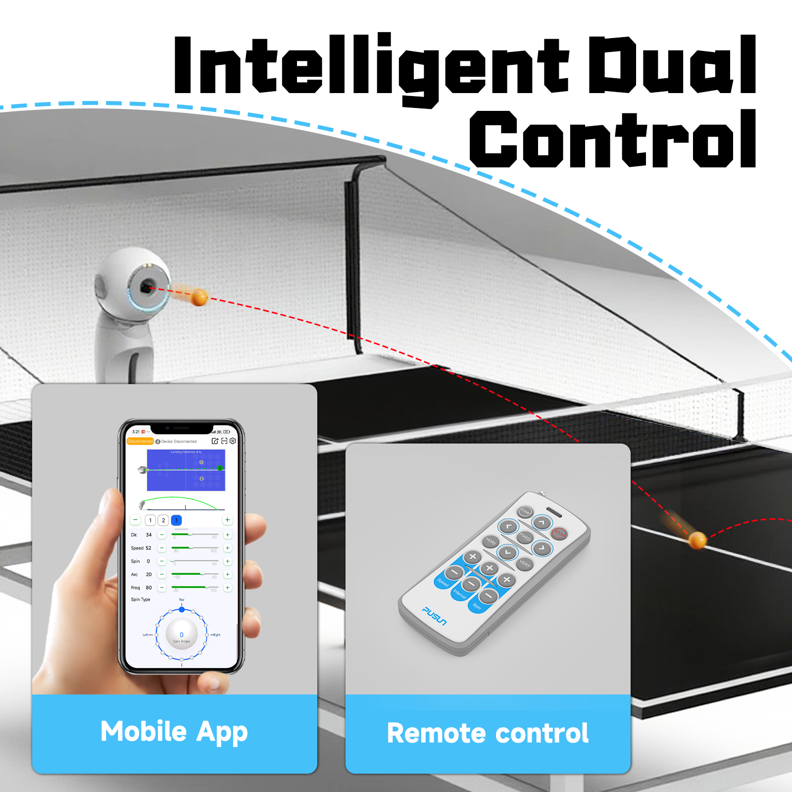 Three-wheel table tennis robot/ping pong machine_Table Tennis Ball ...